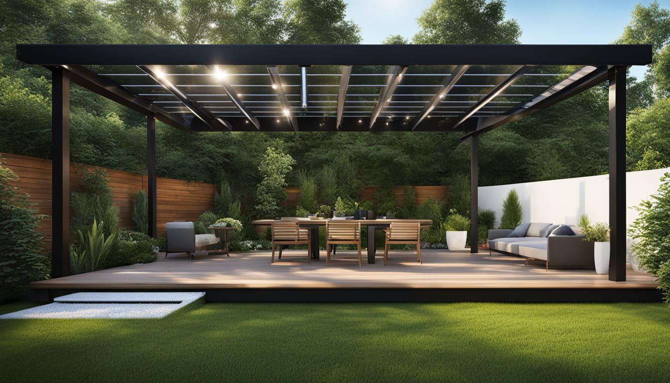 Discover the Power of Beauty: Solar Panel Pergola at Home